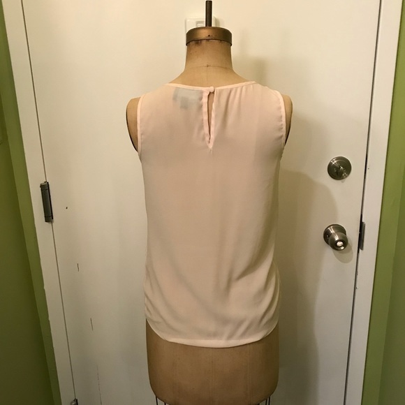 Cynthia Rowley | Tops | Cynthia Rowley Pink Scallop Laser Cut Tank Top | Poshmark